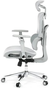 Kancelářská ergonomická židle PORTE II — síťovina, šedá