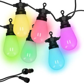 LED girlanda s aplikací a dálkovým ovládáním 12m+3m