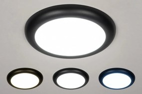 Stropní stmívatelné LED svítidlo do koupelny Treva Black 1 IP54