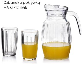 Sada džbánu 2l a 6 ks skleniček 310 ml Sofia čirá