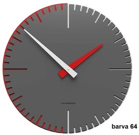 Designové hodiny 10-025 CalleaDesign Exacto 36cm (více barevných variant) Barva světle červená-64 - RAL3020