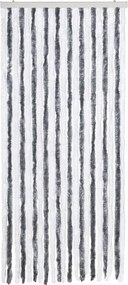Závěs proti hmyzu šedobílý 90 x 200 cm Chenille 315124