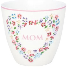 GreenGate Porcelánový hrnek na latté Columbine Mom 350ml