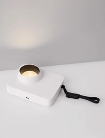 LED stmívatelná bílá stolní lampa Kedros 2