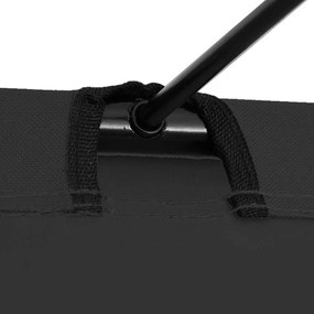 Kempingová postel 180 x 60 x 19 cm oxfordská látka ocel černá 312479