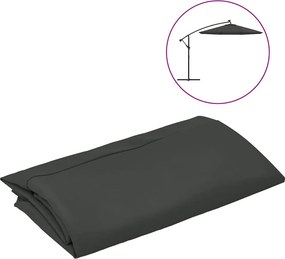 Náhradní potah na slunečník Antracitový 350 cm 313814