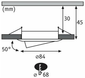Paulmann 94471 - SADA 3xLED/6W IP23 Koupelnové podhledové svítidlo NOVA 230V