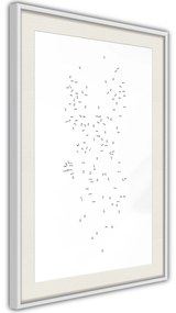 Artgeist Plakát spoj si mě Velikosti (šířkaxvýška): 40x60, Finální vzhled: Bílý rám s paspartou