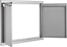 BBQ přístupová dvířka, 762 × 532 mm dvojitá venkovní kuchyňská dvířka