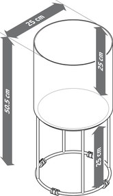 Tchibo - Kulatý květináč - barva: béžová