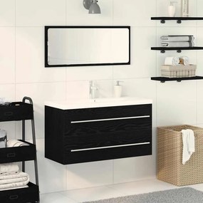 Skříňka pod umyvadlo 3 ks Černý dub 90 x 38,5 x 48 cm 3333131