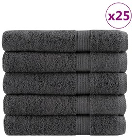 Prémiové saunové osušky SOLUND 50 ks antracitové 80x200 cm 600 g/m² 137171
