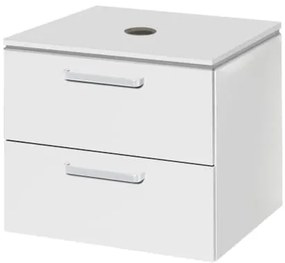 Koupelnová skříňka pod umyvadlo Naturel Vario Dekor 54x45 cm bílá VARIODESK60ZBIBL