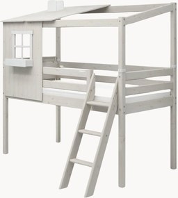 Dřevěná středně vysoká dětská postel Classic 1/2
