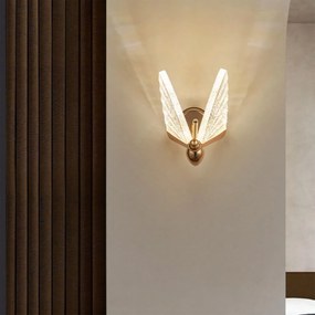 Toolight Toolight, LED nástěnné svítidlo, 5W, 3000K, LHJ104-1W, světlé růžové zlato, OSW-50042