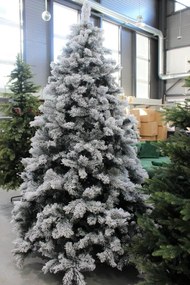 Bílý umělý vánoční stromek 210 cm