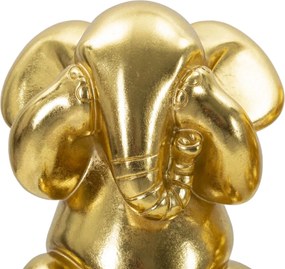 Sada 3 ks dekorativních figurek Elephant zlatá