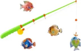 TEDDIES Hra Rybář magnetická / Společenská hra / 4 rybičky / prut 44 c
