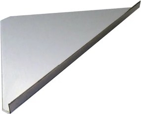 Profinox Sprchová police L, trojúhelníková, rovnoramenná, obkladová, 250x250 mm, 10 mm