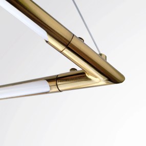 Toolight Závěsné stropní LED osvětlení APP1776-CP zlatá kartáčovaná