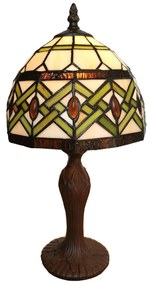 Stolní lampa 6027 skleněné stínidlo styl Tiffany