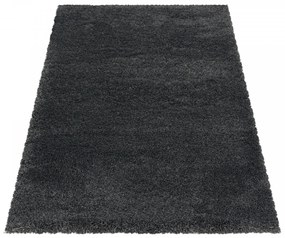 Ayyildiz, Kusový koberec Fluffy Shaggy 3500 grey, 80x250, šedá, ložnice