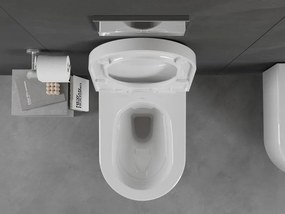 Mexen Sofia WC mísa s pomalu padajícím tvrdým sedátkem, bílý lesk - 30798000