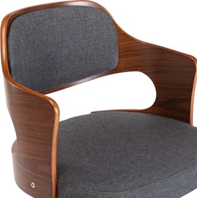 vidaXL Otočné jídelní židle 6 ks ohýbané dřevo a umělá kůže [3054937] Barva: Šedá