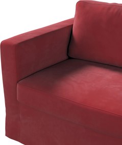 Potah na pohovku IKEA  Karlstad 2-místná , nerozkládací, dlouhý barva červená látka lesklé, sametová