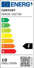 CEN PAR30-102730 LED PAR30 - 10W - E27 - 3000K - 820Lm -95x117mm - IP65- 40° - CENTURY