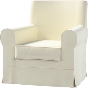 Potah na křeslo IKEA Ektorp Jennylund barva krémová látka lesklé, sametová