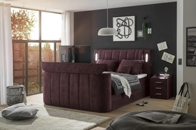 XXXLutz POSTEL BOXSPRING, 180/200 cm, lilková MID.YOU - Postele s úložným prostorem - 002220049301