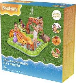 Vodní hřiště s dinosaury, sopkou a míčky Bestway 53172
