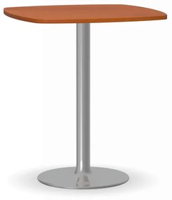B2B Partner Konferenční stolek FILIP II, 660x660 mm, chromovaná podnož, deska třešeň