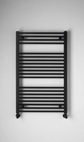 Aqualine Direct otopné těleso rovné boční připojení 600 x 960 mm černá mat ILR96B
