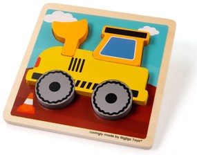 Bigjigs Toys Vkládací puzzle Bagr