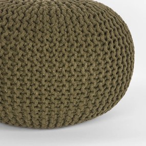 LABEL51 pletený puf GEBREID zelený M Color: Army green SH-24.064