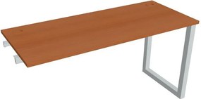 Hobis Kancelářský pracovní stůl k řetězení Hobis UEO 1400R, bílá RAL 9016, deskaakát