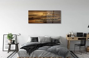 akrylový obraz mořská loď mraky 120x60 cm