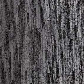 ZÁVĚS NA KROUŽCÍCH AURORA 140X250 CM ČERNÁ