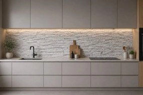 Kuchyňský obkladový panel ABS plast Gray stone 3000x600mm 1,50mm