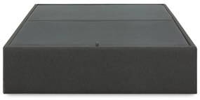 Černá čalouněná dvoulůžková postel s úložným prostorem 180x200 cm Matters – Kave Home