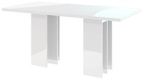 Jídelní stůl Marabo (lesk bílý) (pro 6 osob). 1055191