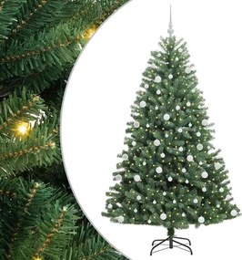 Umělý Skládací Vánoční Strom Zelená 180 cm PVC a kov 3395490