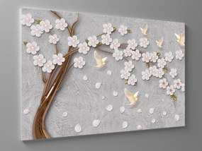 Liox Abstraktní obraz strom s květy Rozměr: 100 x 65 cm