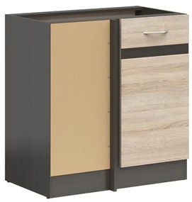 Junona Line rohová skříňka BBL DNW/100/82 L, wenge/dub sonoma