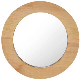 vidaXL Nástěnné zrcadlo 40 cm teak kulaté