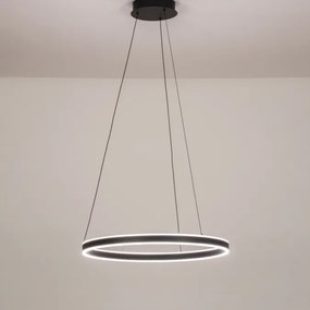 Závěsné kruhové LED svítidlo nad jídelní stůl Delta Maximus Black 60