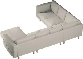 Potah na pohovku IKEA Norsborg rohová, 5-místná se šezlongem barva béžová látka pletený vzor