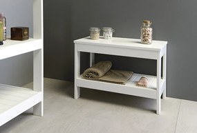 Aqualine, ETIDE policový regál vysoký 36x152x36 cm, bílá mat, ET156